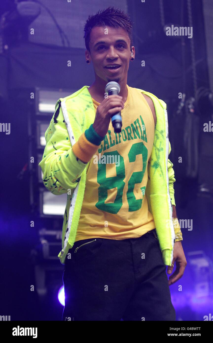 Aston merrygold jls performs capital fms summertime ball wembley ...