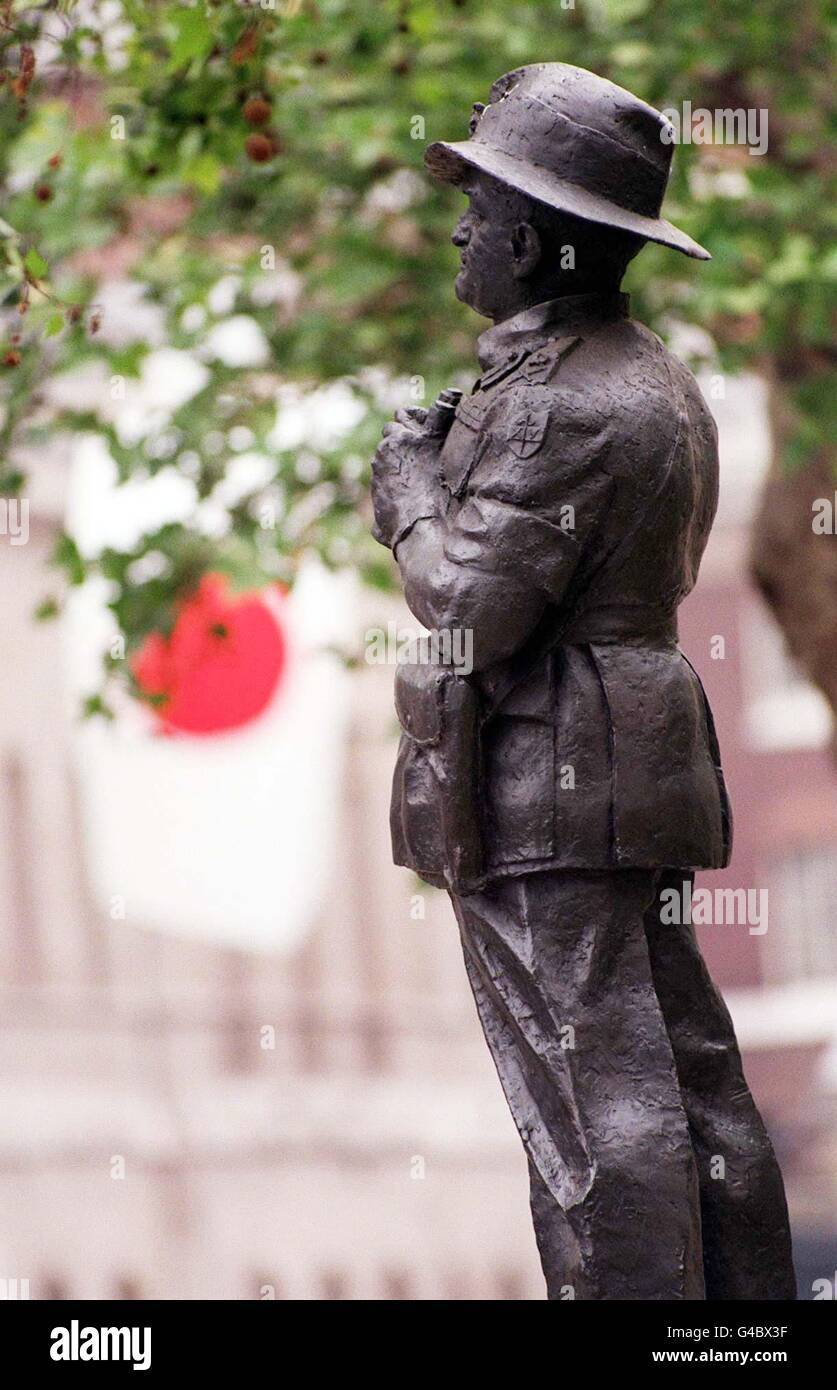 The statue of Second World War hero Viscount General William Slim ...