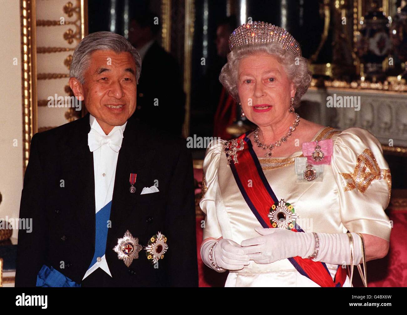 Queen & Emperor/state banquet Stock Photo - Alamy