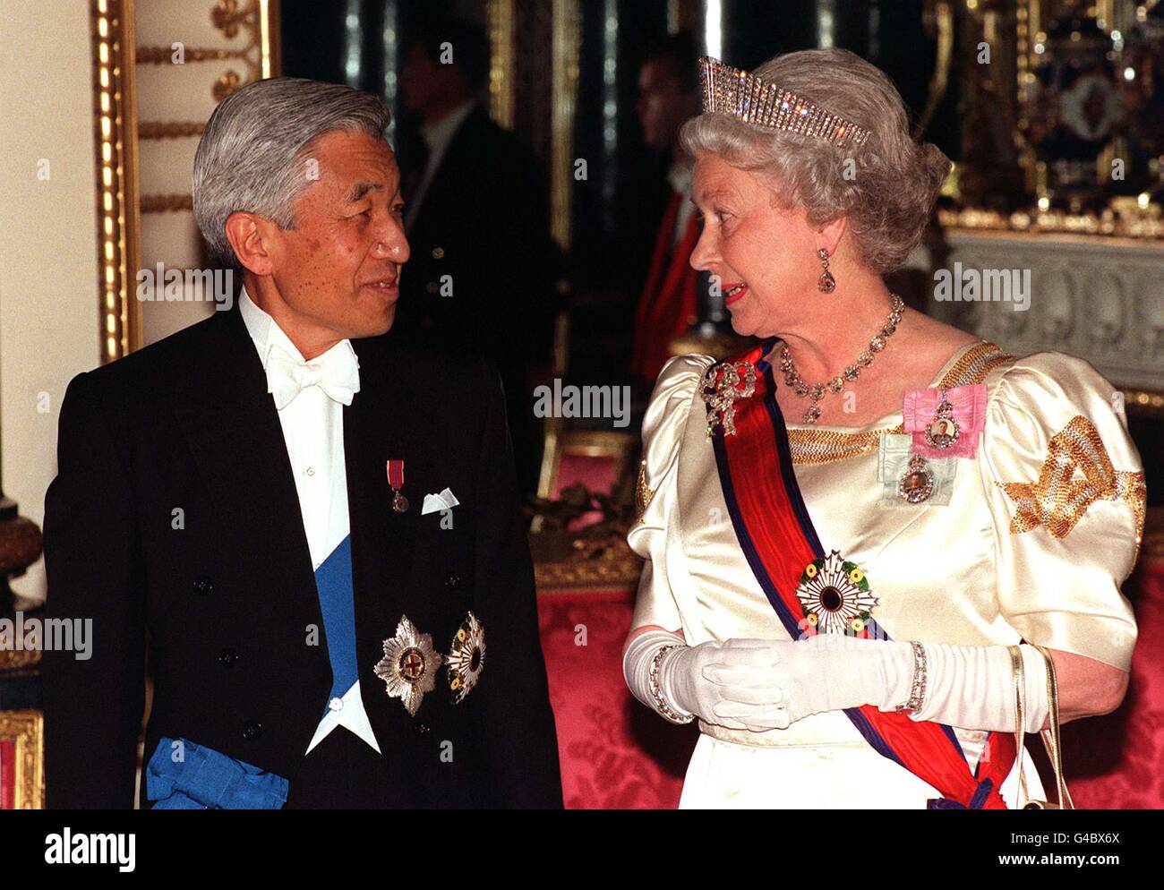 Queen & Emperor/state banquet 2 Stock Photo - Alamy