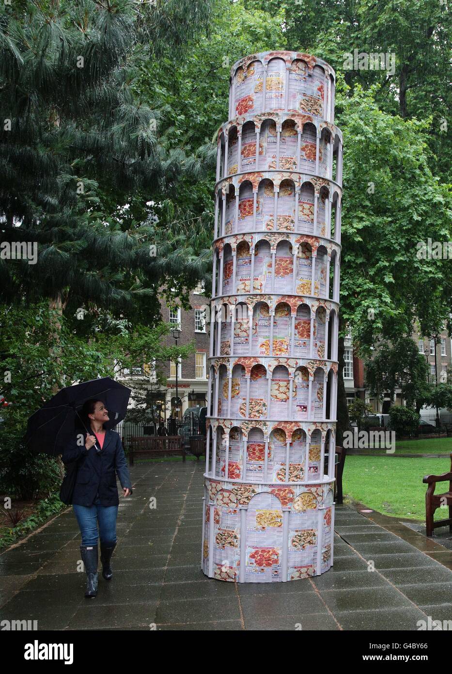 S recognised landmarks made pizza boxes hi-res stock photography and ...