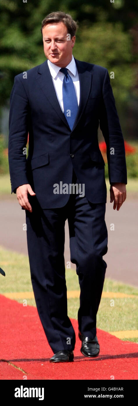 Prime Minister David Cameron attends the Officer Cadets passing out ...