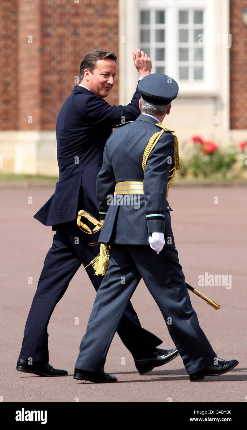 Prime Minister David Cameron attends the Officer Cadets passing out ...