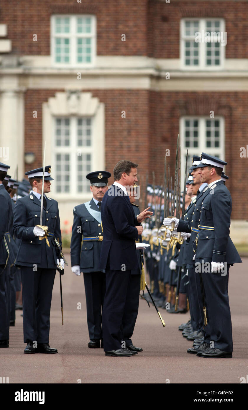 David Cameron visits RAF Cranwell Stock Photo - Alamy
