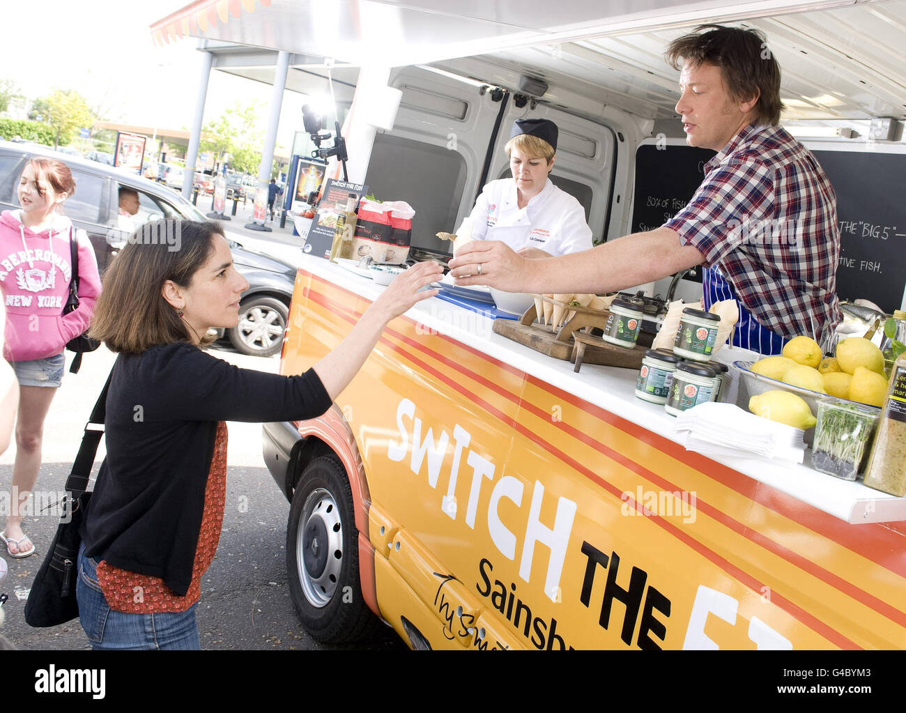 'Switch The Fish' campaign - London Stock Photo - Alamy