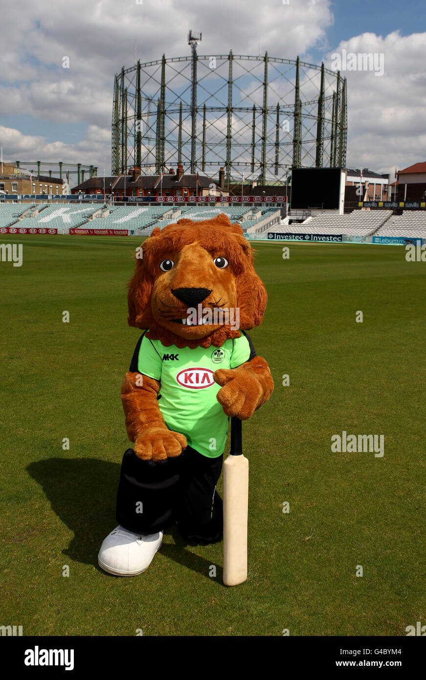 Cricket - Mascot Derby Photocall - The Kia Oval. Surrey mascot Caesar ...