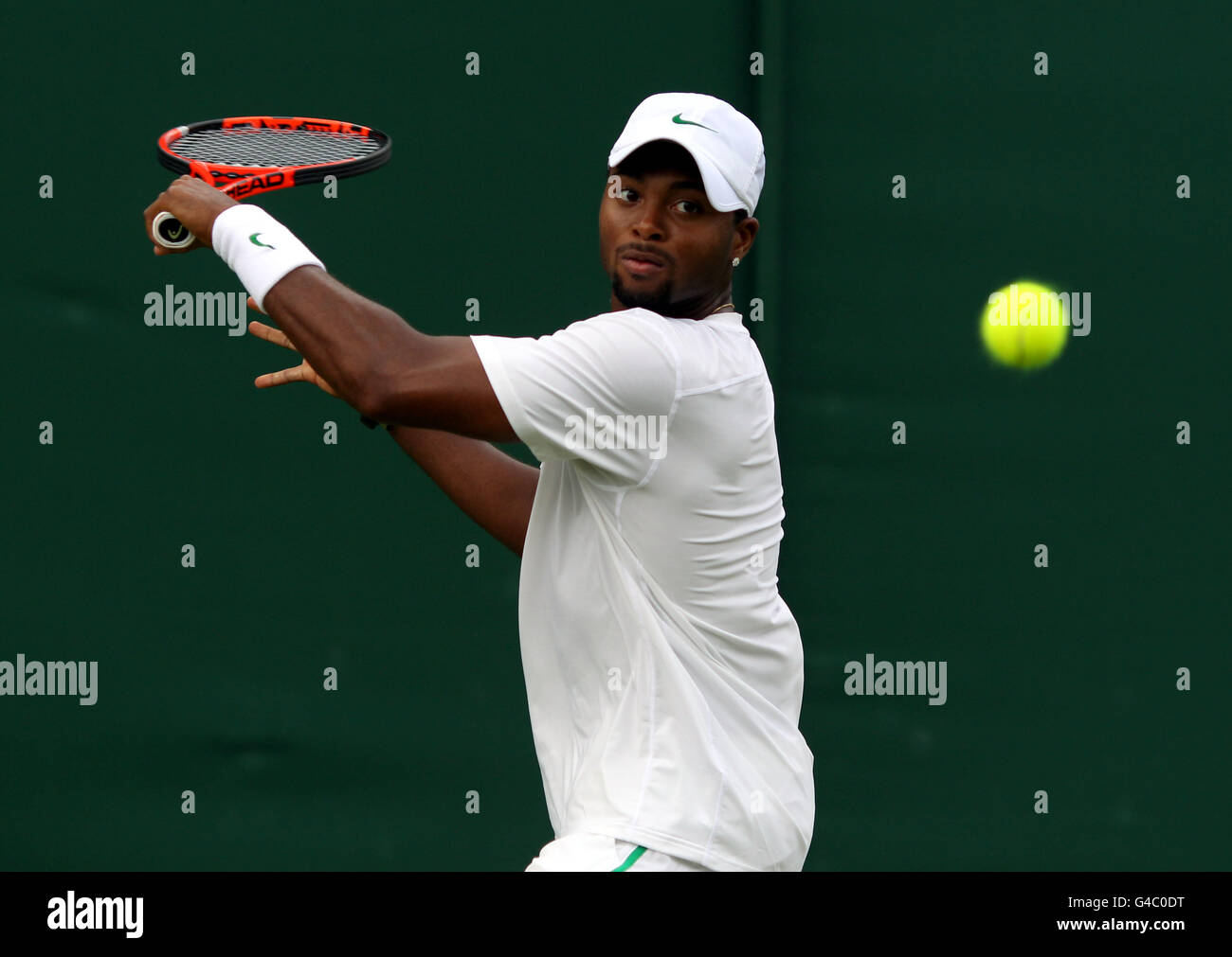 USA's Donald Young in action against USA's Alex Bogomolov Jr during day ...