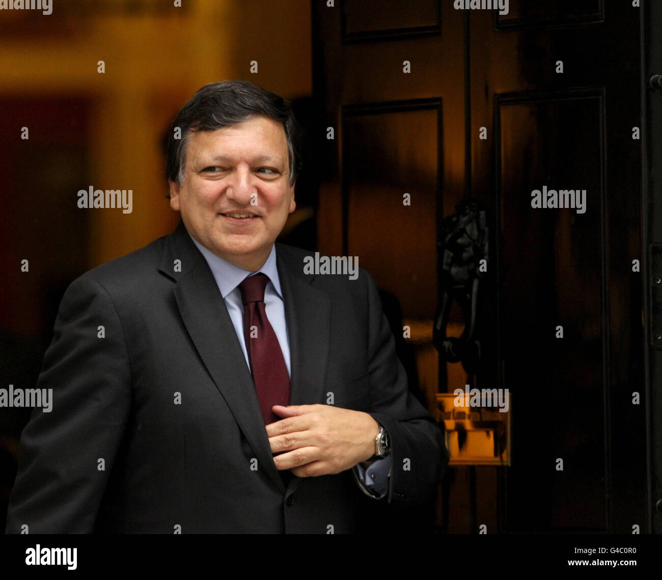 President of the European Commission Jose Manuel Barroso as he leaves ...