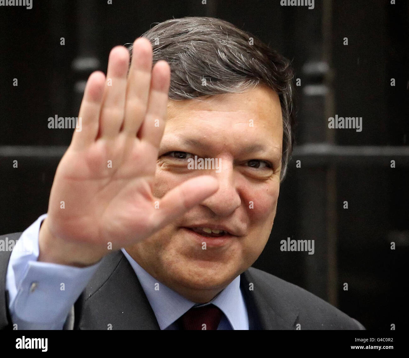President of the European Commission Jose Manuel Barroso gestures as he ...