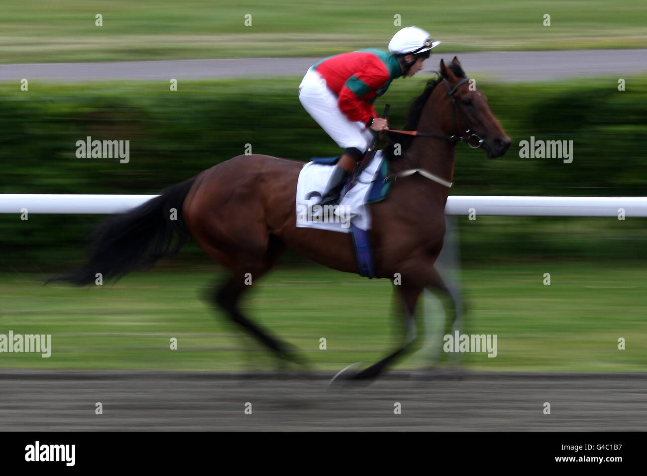 Horse Racing - Betdaq Wednesday Night - Kempton Park. Jockey Toby ...