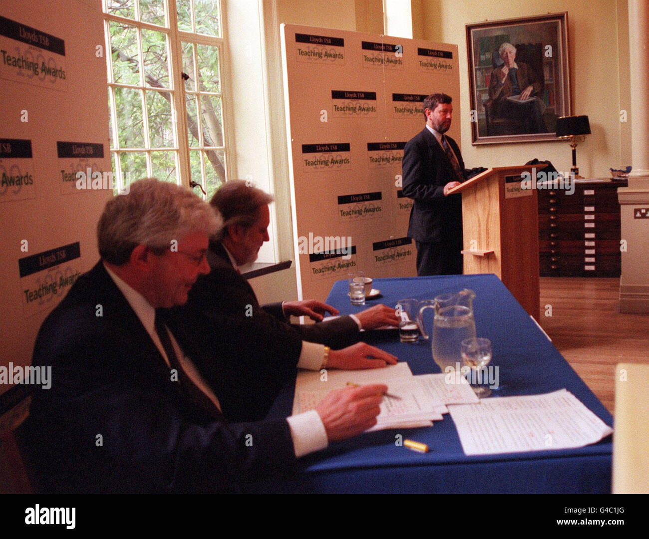 Secretary of State for Education and Employment David Blunkett (right ...