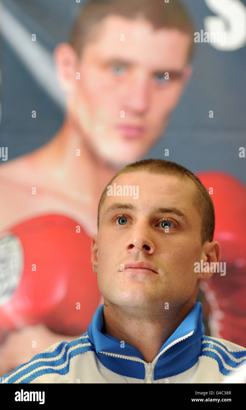 Ricky burns and nicky cook press conference hi-res stock photography ...