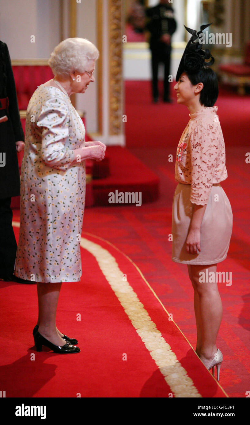 During a investiture ceremony at buckingham palace in central london hi ...