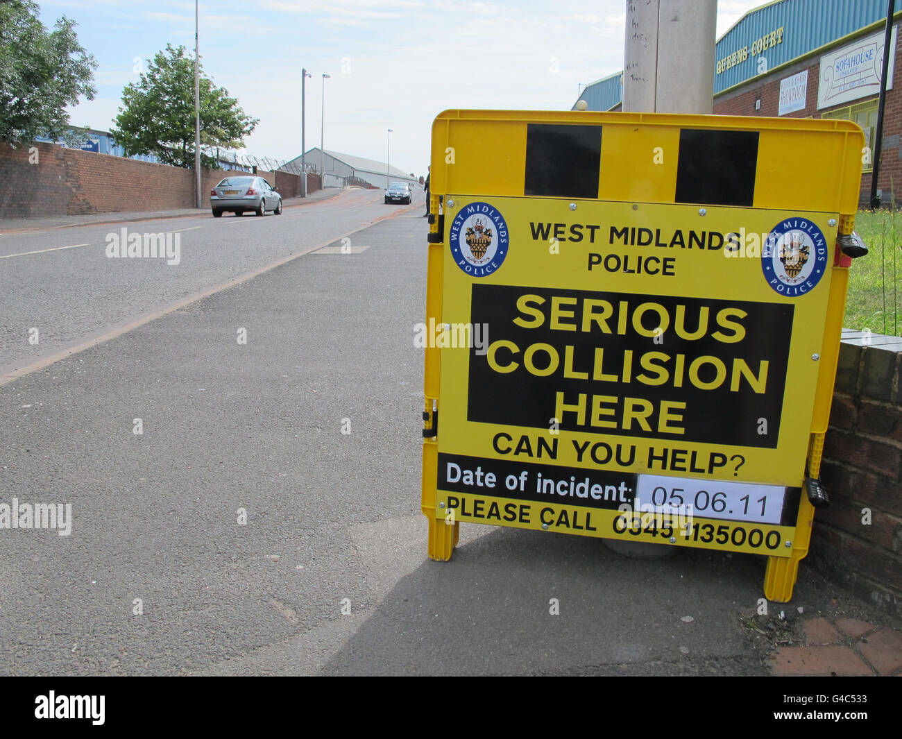 The scene of a serious accident early today on Greets Green Road in ...