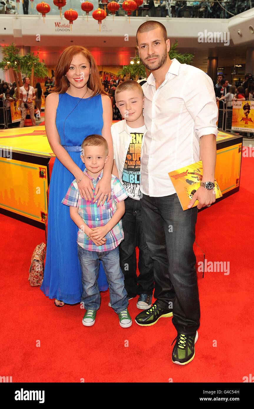 Former Atomic Kitten Natasha Hamilton and family arriving for the UK ...