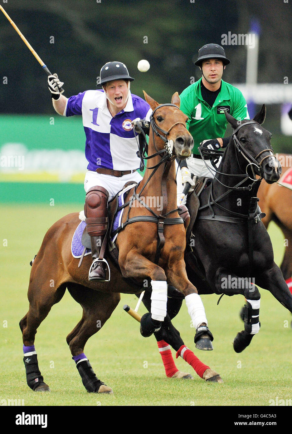 During a polo match at cirencester park hi-res stock photography and ...