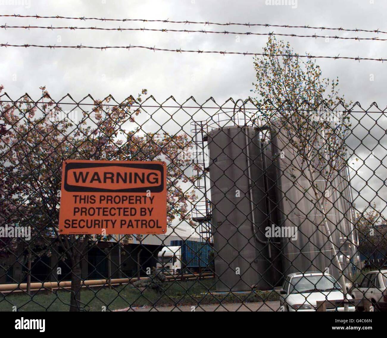 The Britvic Soft Drinks Factory in Chelmsford Essex where police are ...