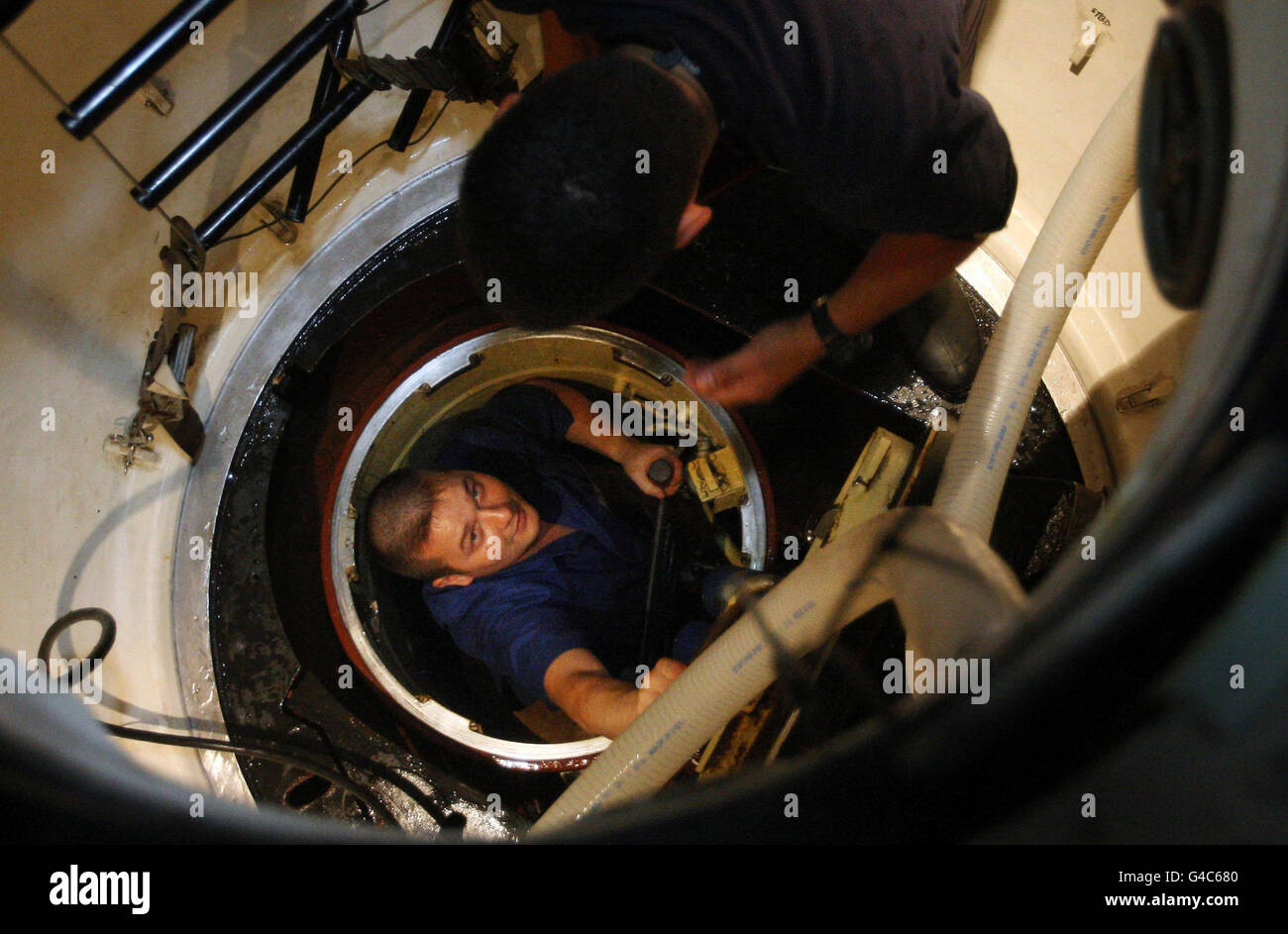 Worlds largest submarine escape rescue drill hi-res stock photography ...