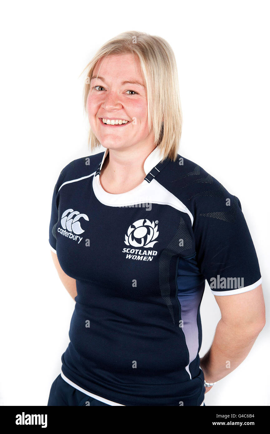 Rugby union scotland womens photocall hi-res stock photography and ...