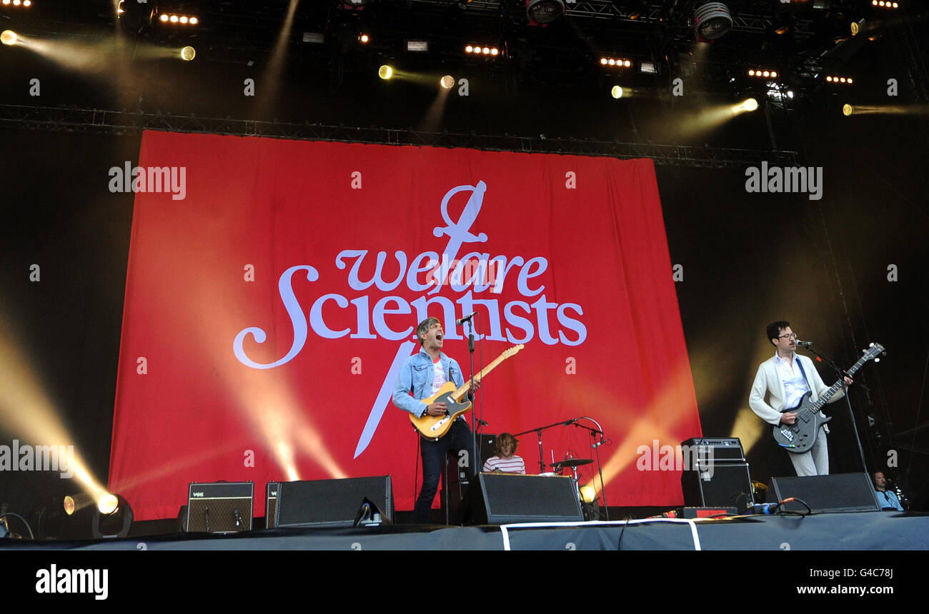 We Are Scientists perform during the first day of the Isle of Wight ...