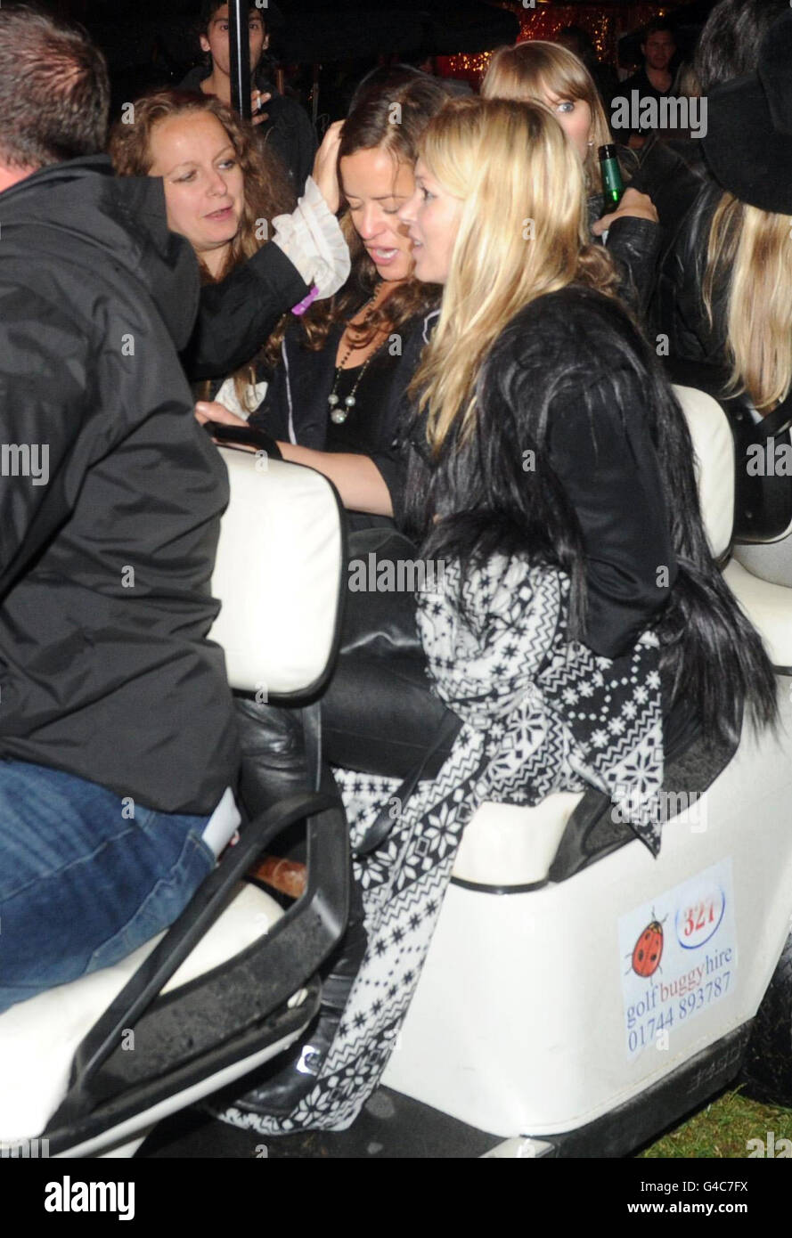 From left: Samantha Morton, Jade Jagger, Kate Moss and friends ride ...