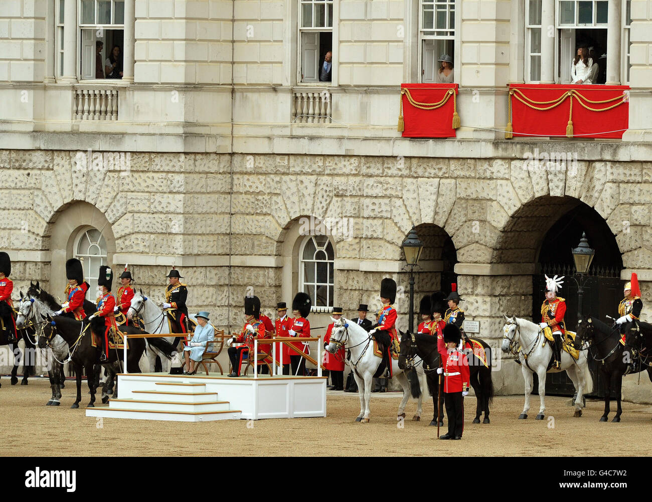 From balcony above horse guards parade in westminster central london hi ...