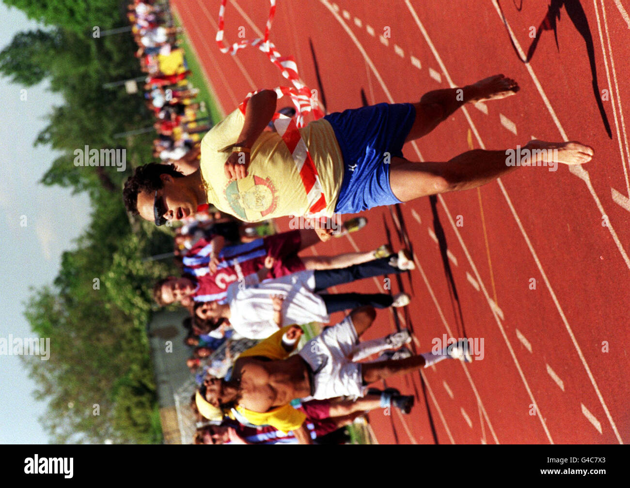 Finley Quaye during the Music Industry Soccer Six charity football ...