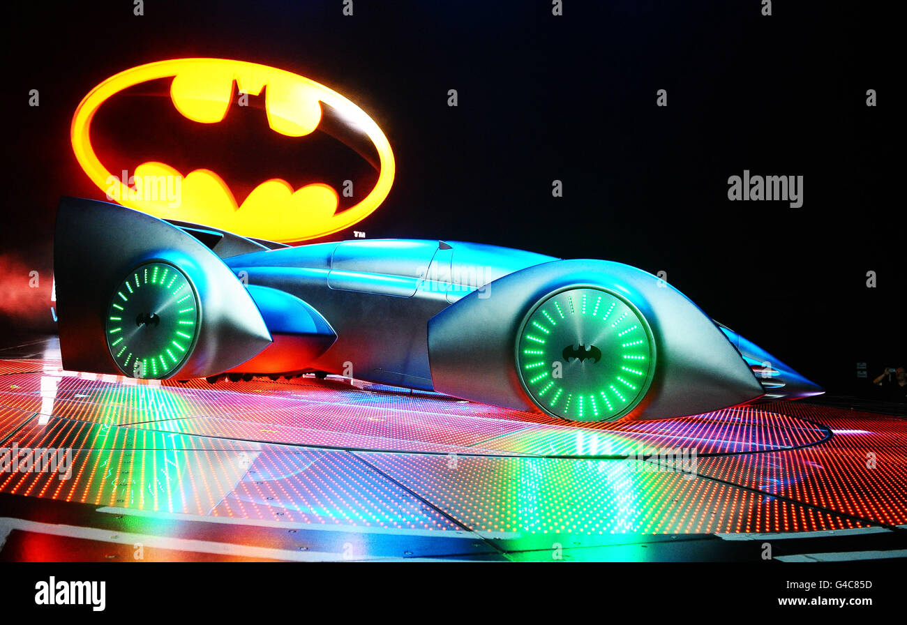 Batmobile unveiling - London Stock Photo - Alamy