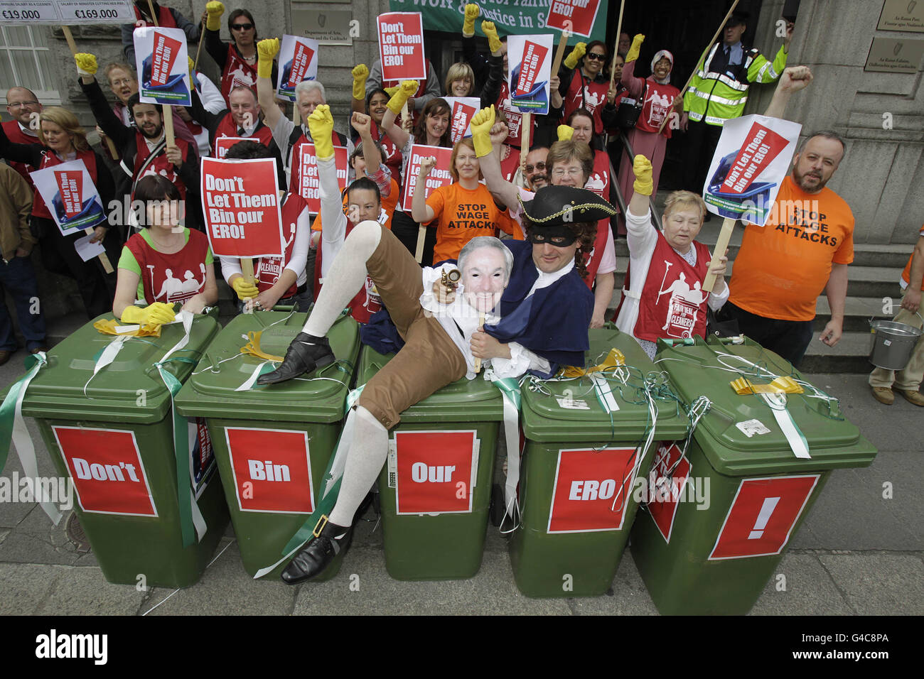Hold protest outside the offices of the department of enterprise hi-res ...