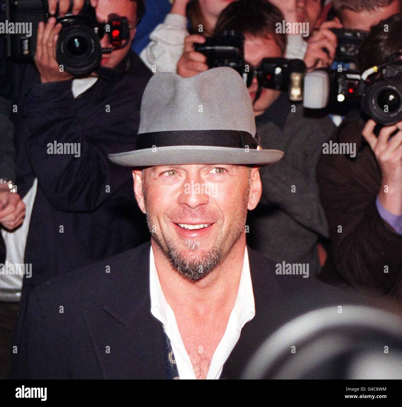Actor Bruce Willis outside London's Planet Hollywood restaurant this ...