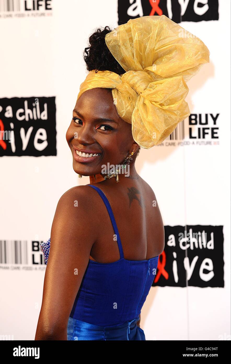Shingai Shoniwa arriving for the Black Ball in aid of Keep A Child ...