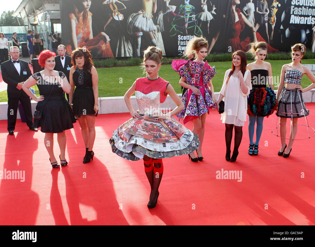 Models at the Scottish Fashion Awards at the Science Centre in Glasgow ...
