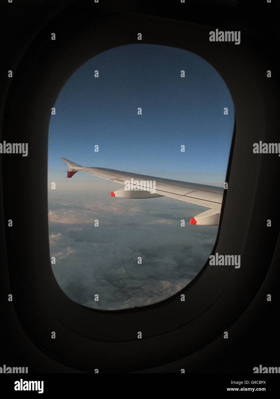 View from an aircraft window Stock Photo - Alamy