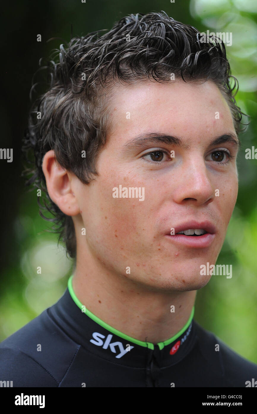 Team Sky's Ben Swift during the Team Sky photocall for the British ...