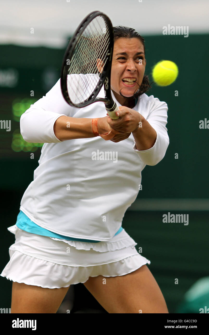 France's Maria Bartoli in action during her match against Italy's ...