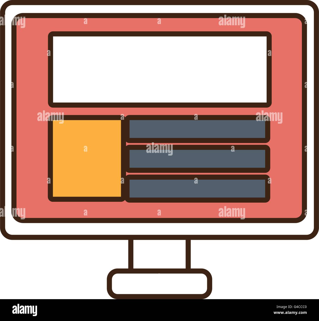 electronic device with colorful stripes and squares,vector graph Stock ...
