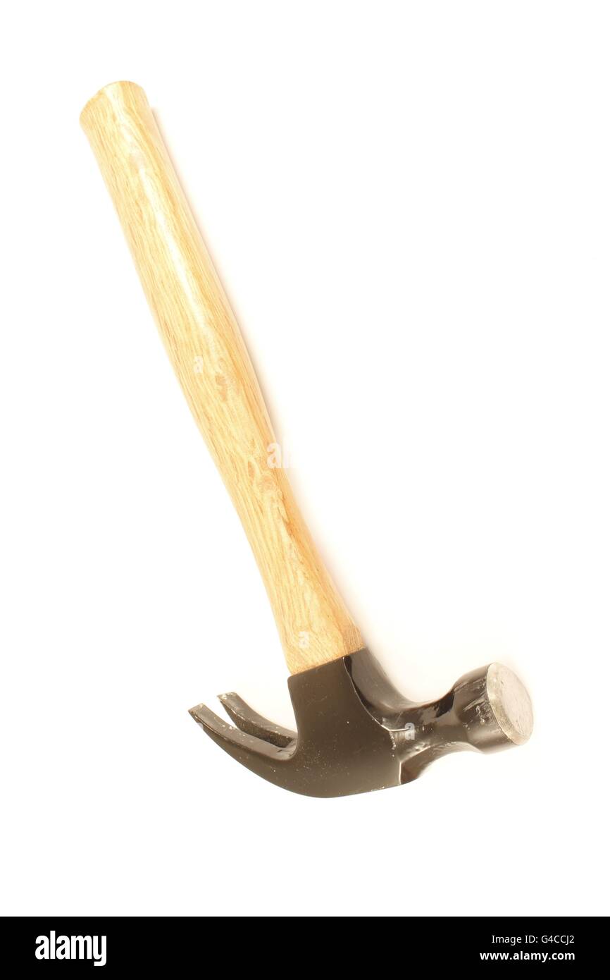 Hammer isolated on white Stock Photo - Alamy