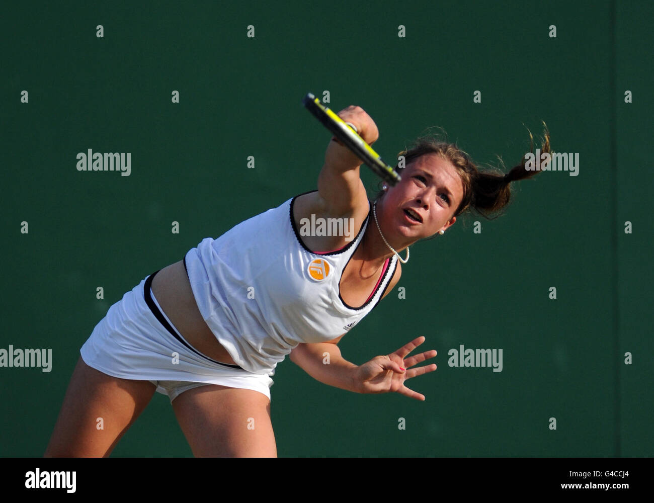 Great Britain's Pippa Horn in action against USA's Stephanie Nauta ...