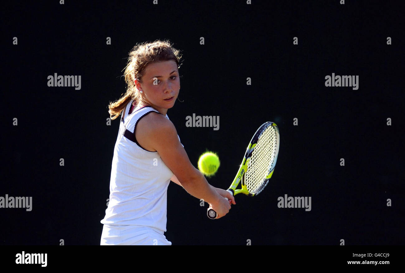 Great Britain's Pippa Horn in action against USA's Stephanie Nauta ...