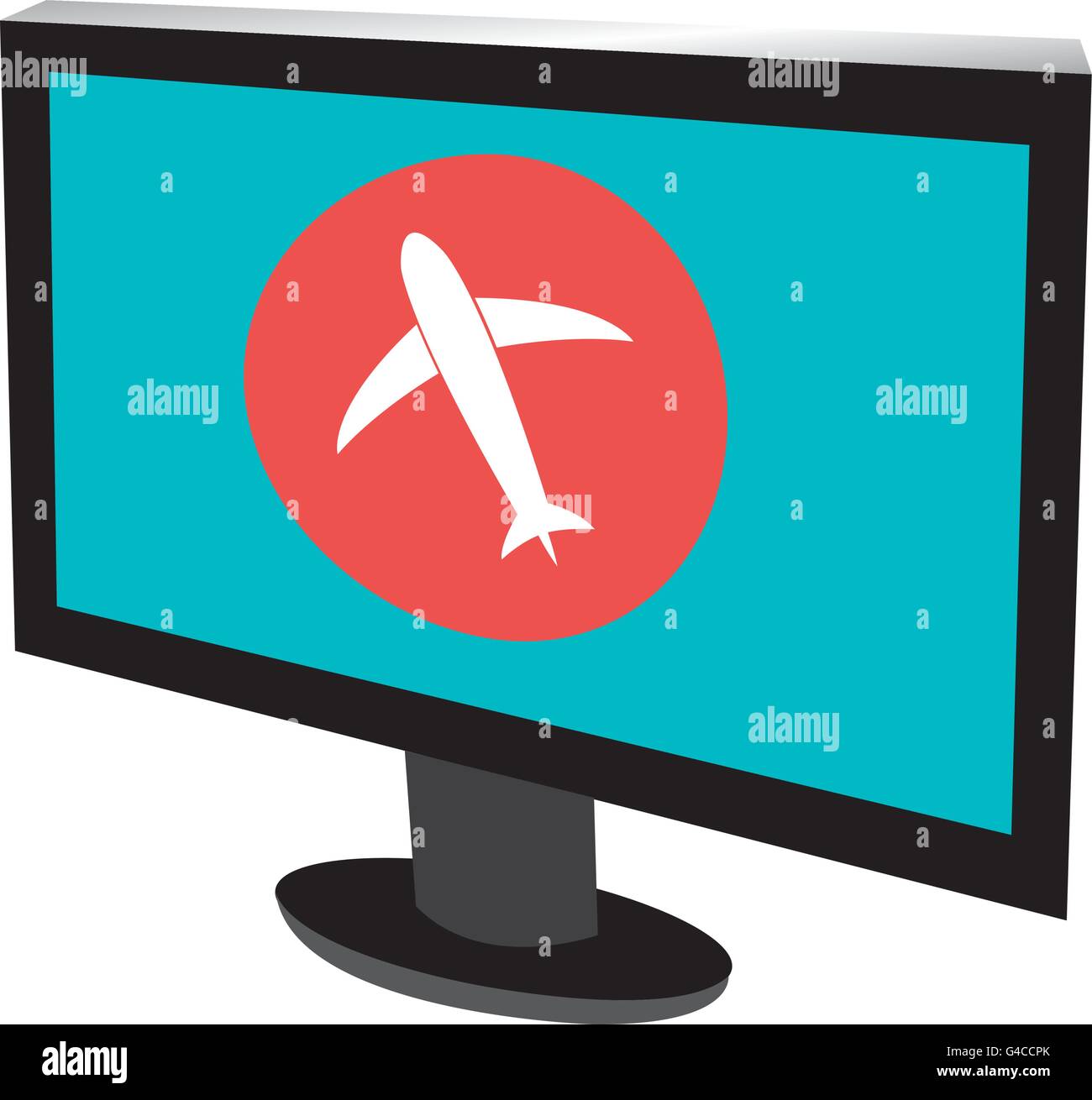 colorful electronic device screen and media icon,vector graphic Stock ...