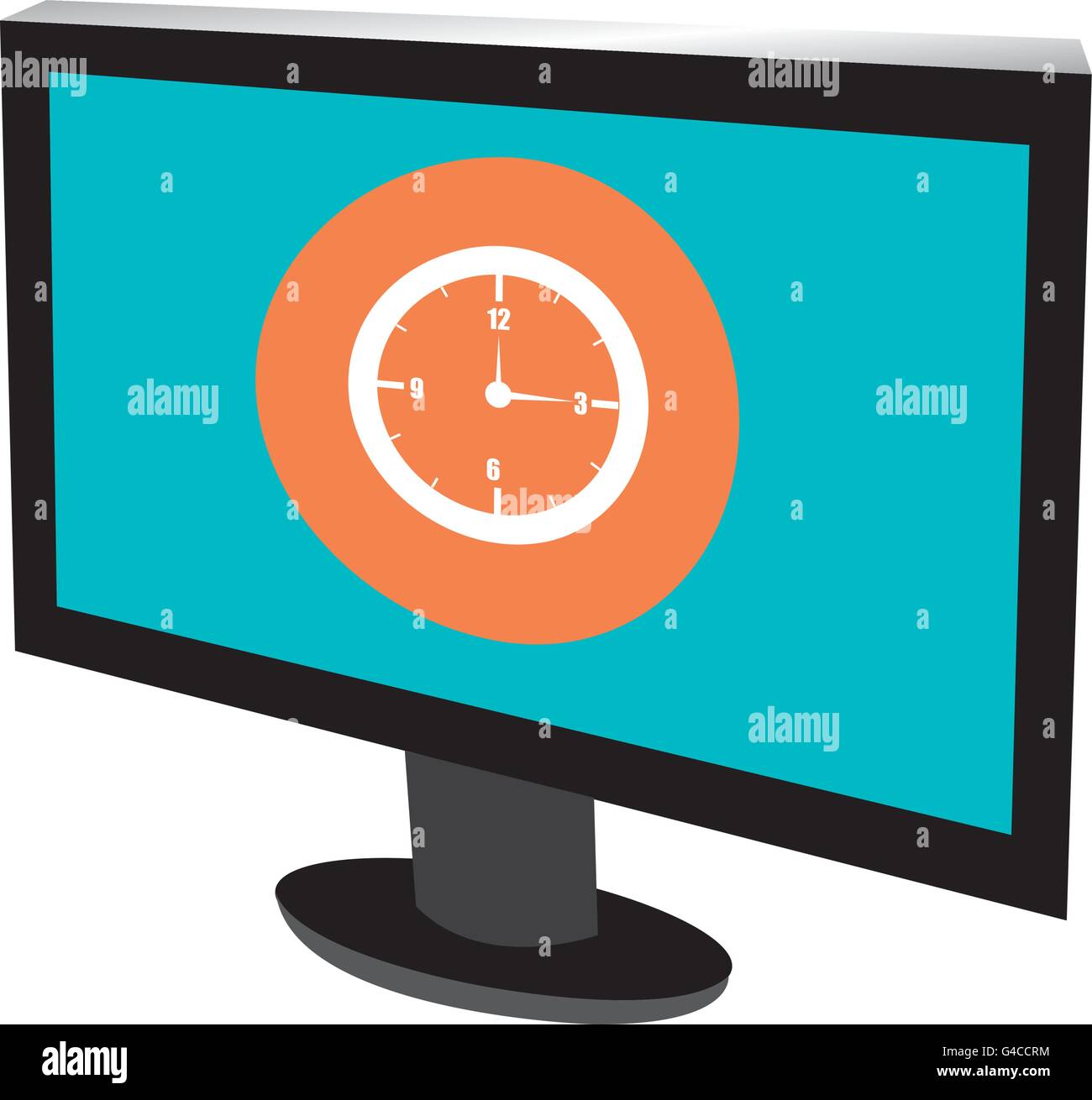 colorful electronic device screen and media icon,vector graphic Stock ...