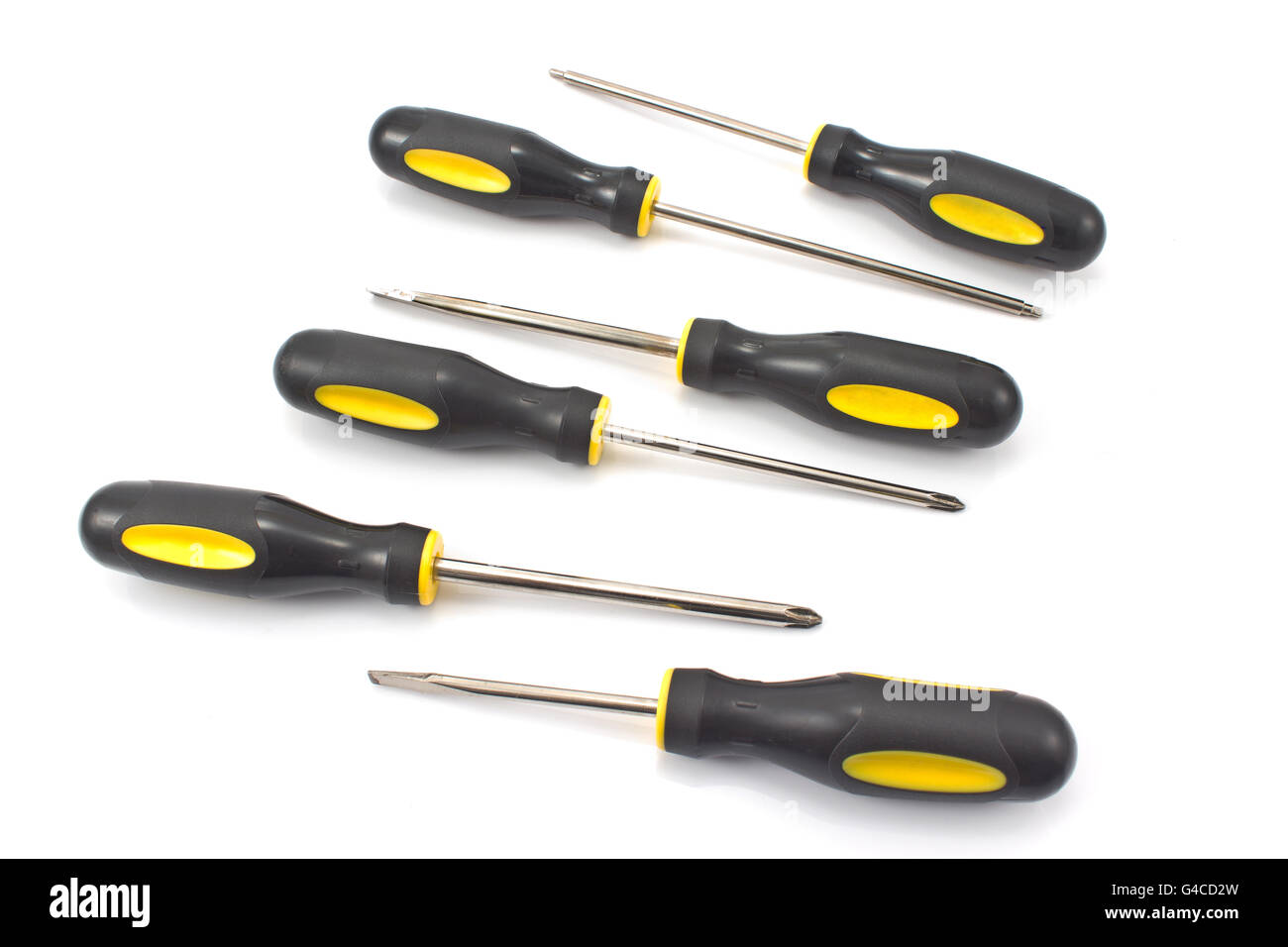 Set of screwdriver isolated on white Stock Photo - Alamy