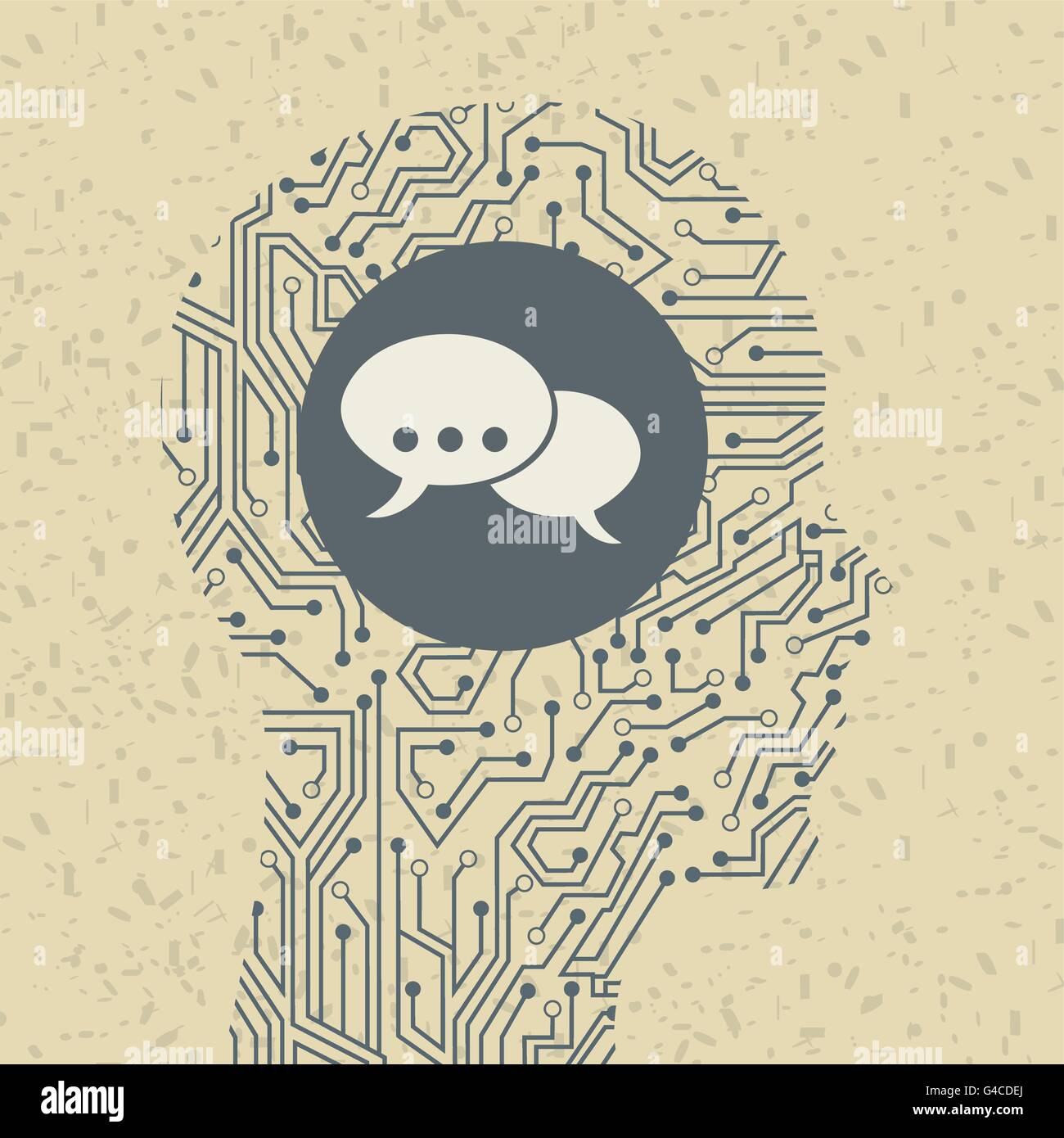 electrical circuit profile design Stock Vector Image & Art - Alamy