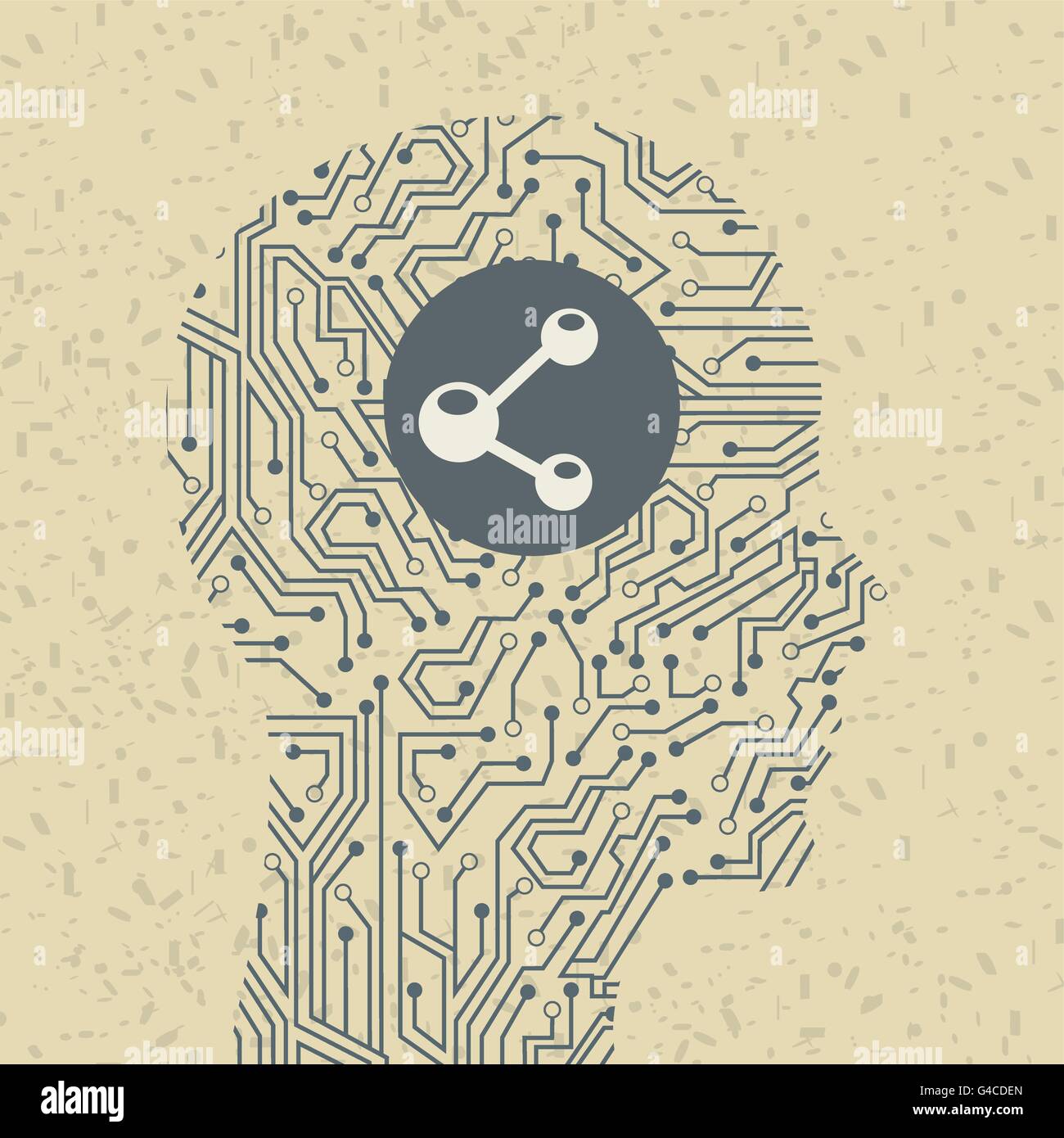 electrical circuit profile design Stock Vector Image & Art - Alamy