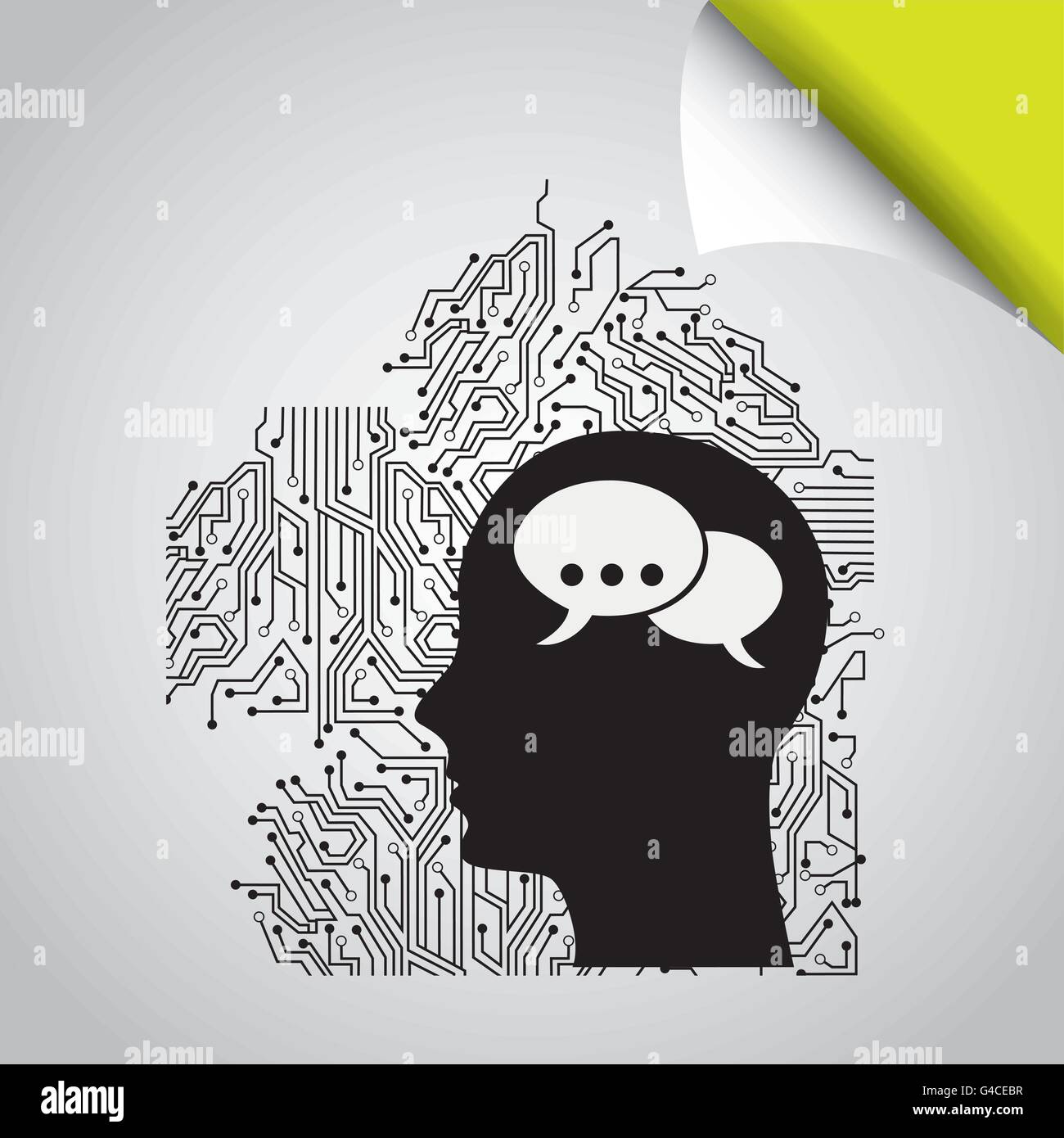electrical circuit profile design Stock Vector Image & Art - Alamy