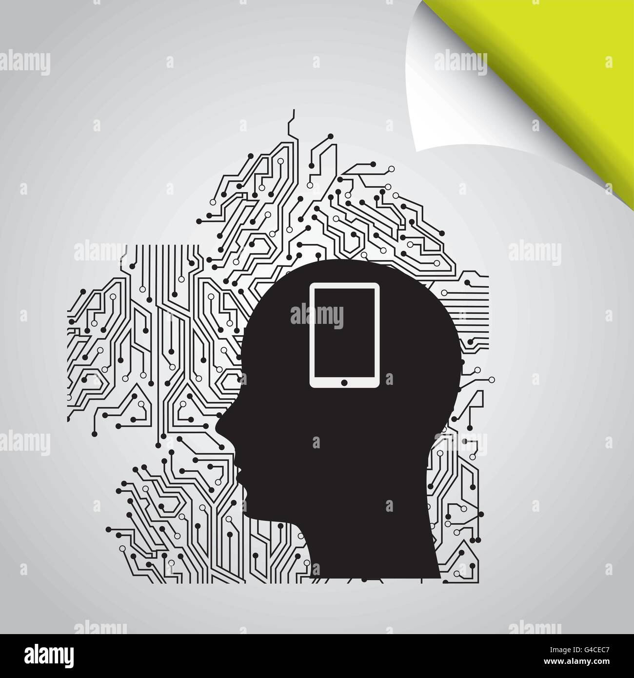 electrical circuit profile design Stock Vector Image & Art - Alamy