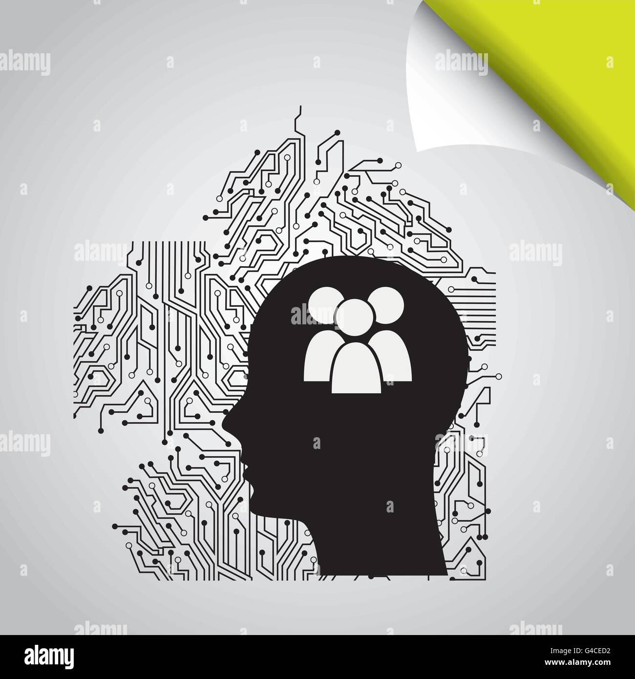 electrical circuit profile design Stock Vector Image & Art - Alamy