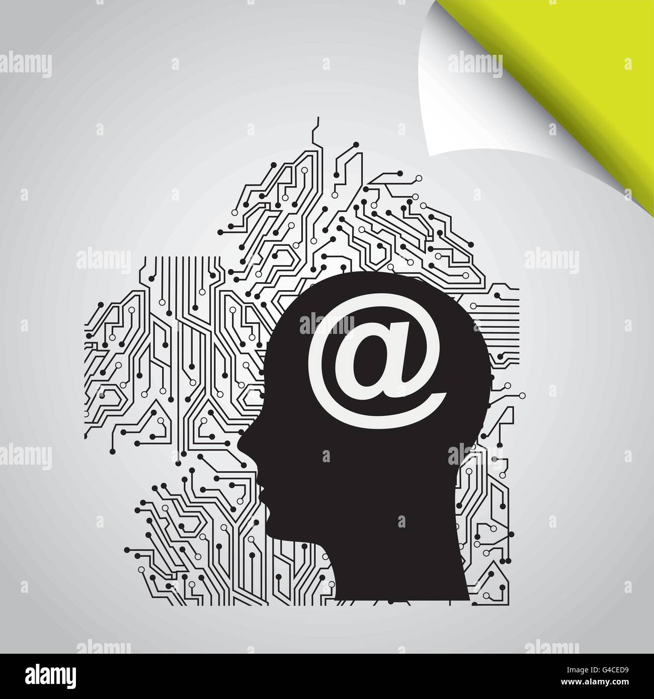 electrical circuit profile design Stock Vector Image & Art - Alamy