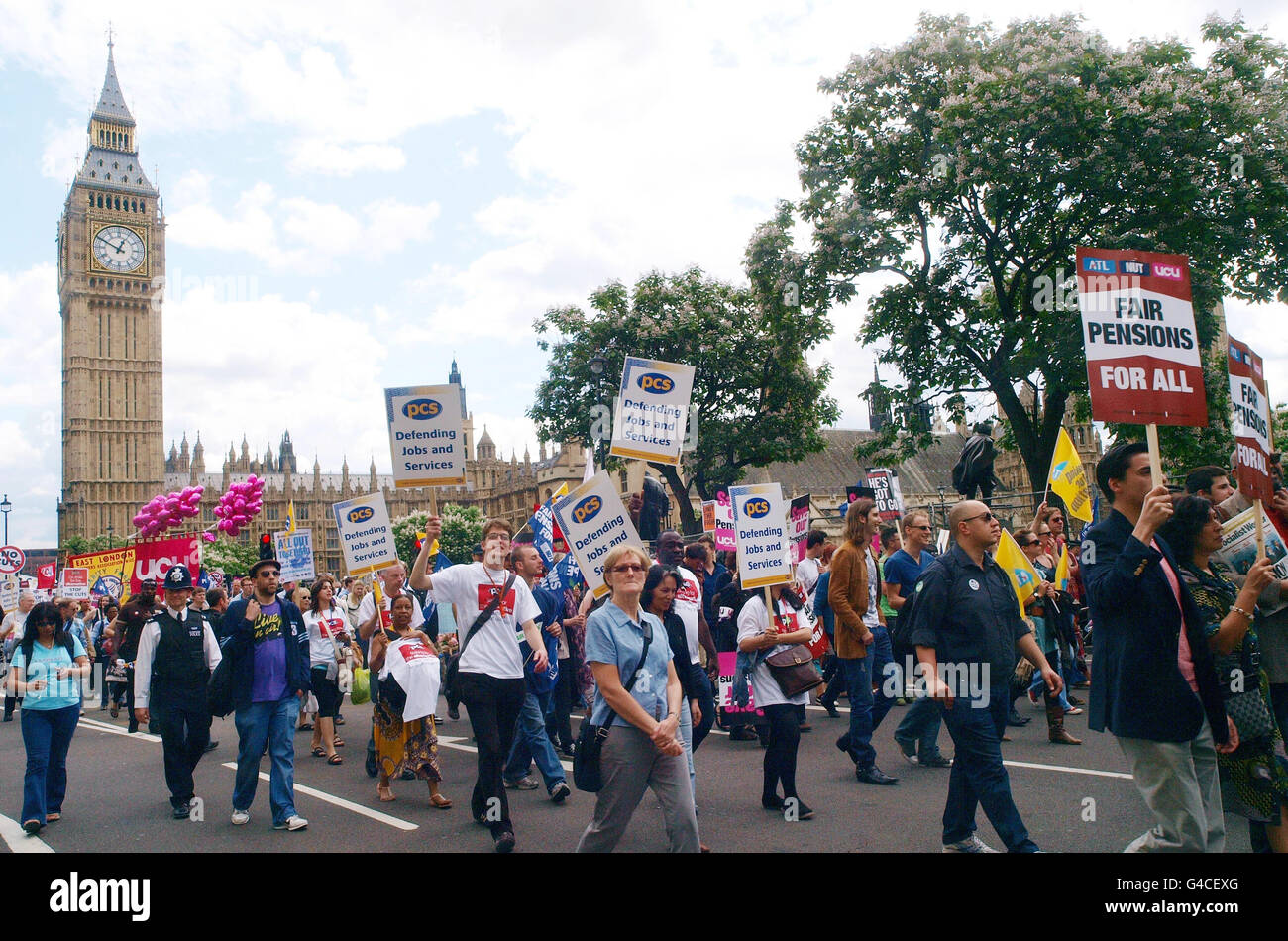 Public sector worker strike Stock Photo - Alamy