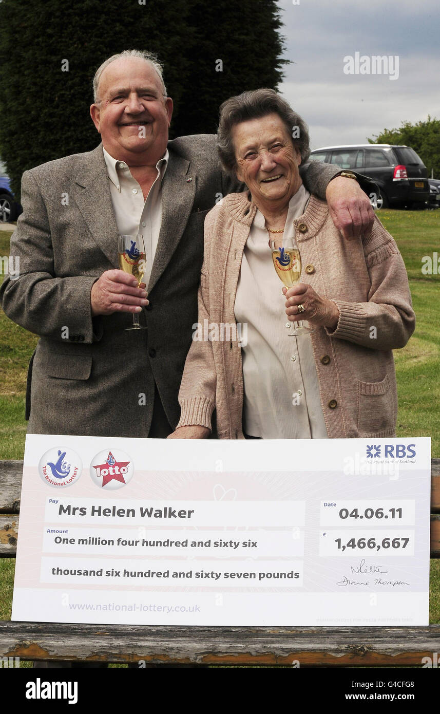Great-grandmother Helen Walker, from Kippax, Leeds, with husband Stan ...